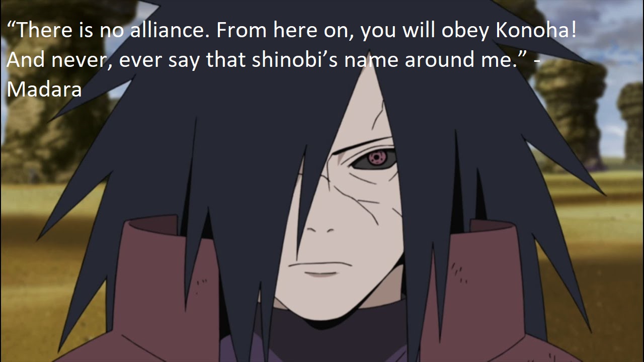 Exquisite Madara Quotes for Anime lovers | Inspirationalweb.org